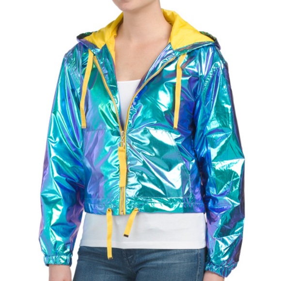 Anthropologie | Jackets & Coats | Hp Nwt Mermaid Iridescent Windbreaker | Poshmark